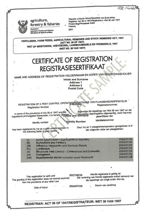 Crop Protection : Restricted Agricultural Remedies - CropLife South Africa